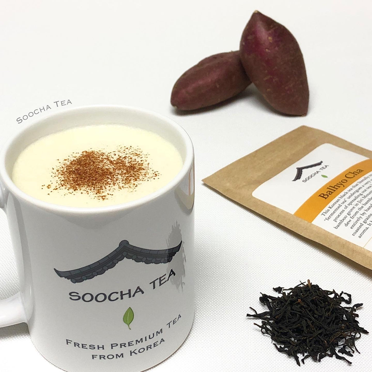 Balhyocha Sweet Potato Latte | Recipes - Soocha Tea